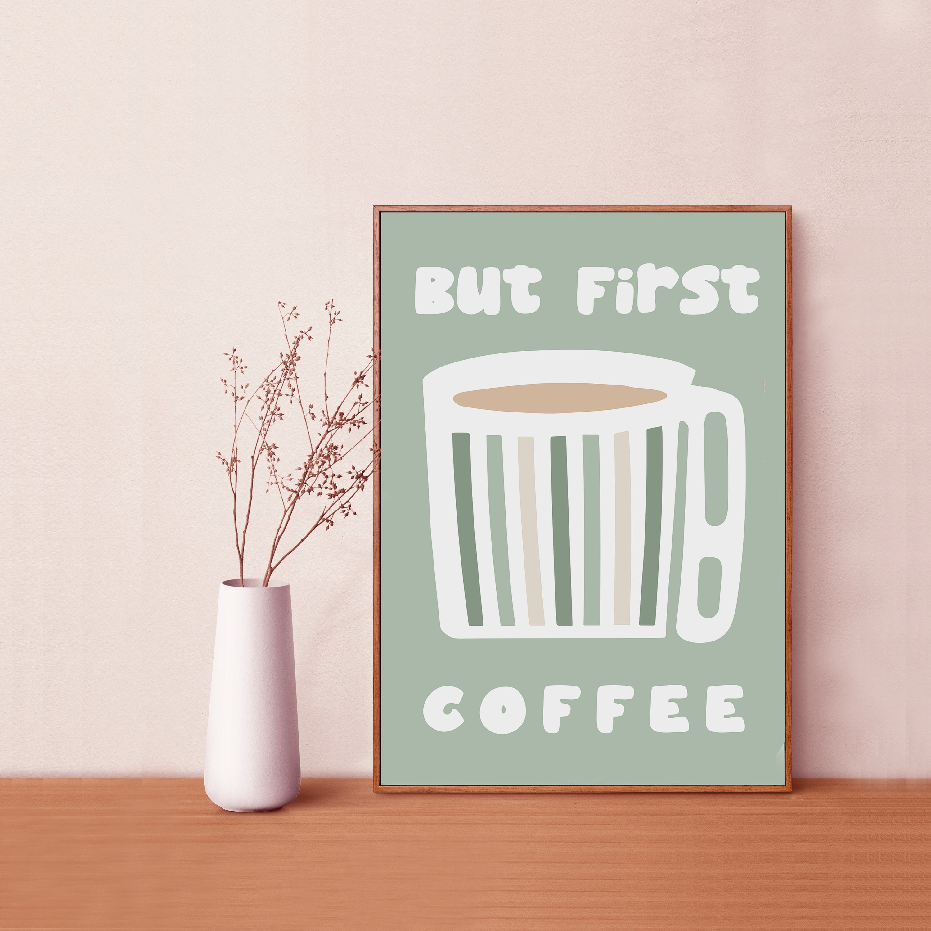 Coffee Print Retro Drink Poster Pop Art Kitchen Retro - Etsy