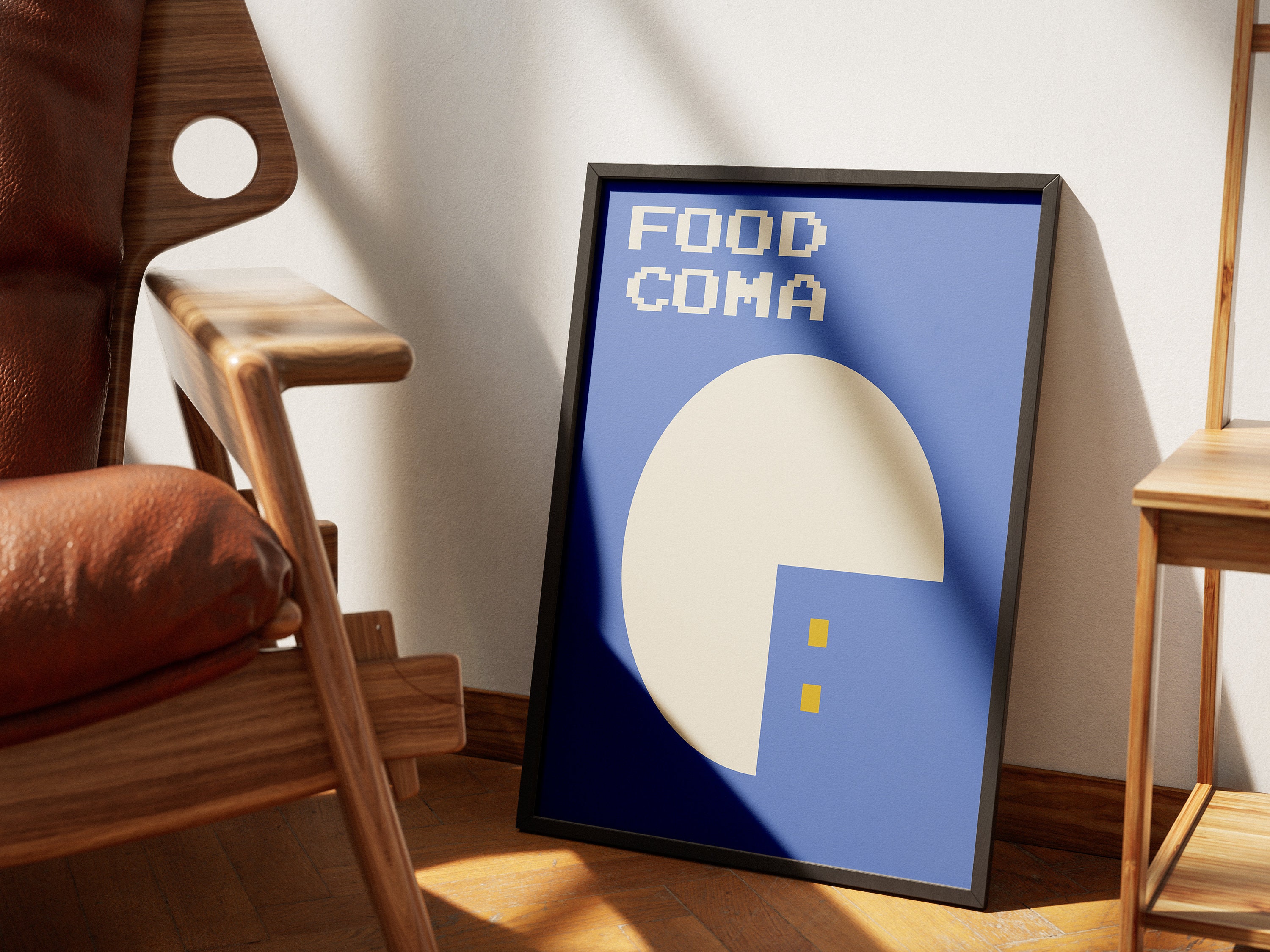 Food Coma Vintage Pop Art, Digital Downloadable Prints for Home Decor ...