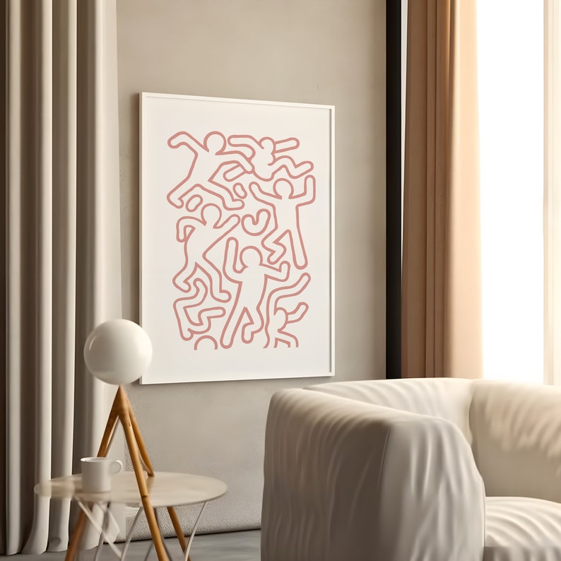 Dancing on the Floor, Keith Haring Print Poster, Keith Haring ...