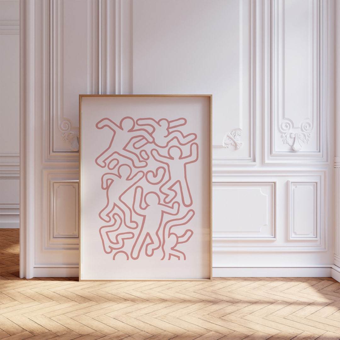 Dancing on the Floor, Keith Haring Print Poster, Keith Haring ...