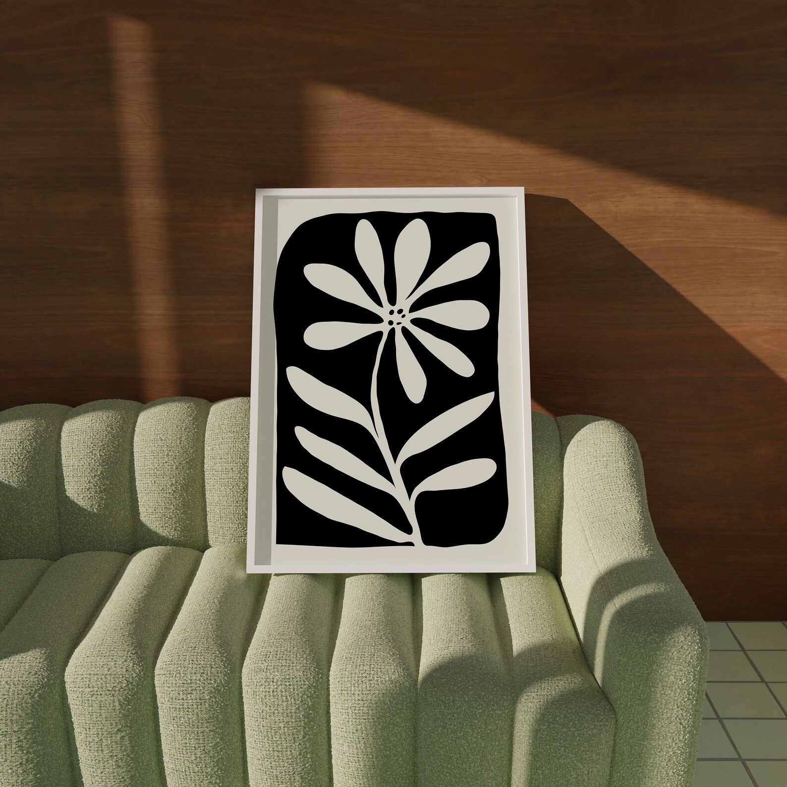Bundle 2 Set of Botanical Matisse in Classic Monotone, Matisse Flower ...