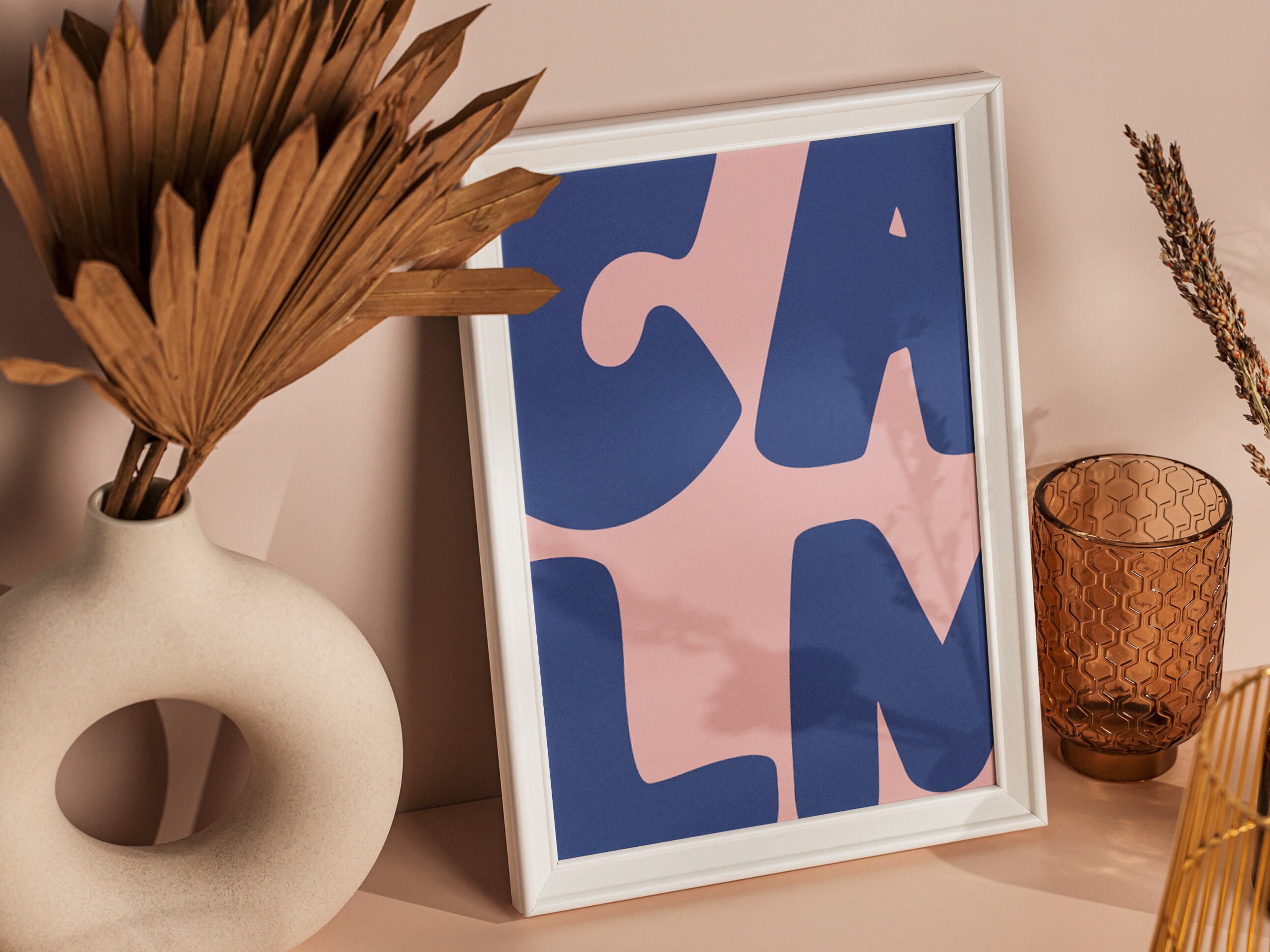 Calm Minimalist Wall Poster Digital Downloadable Prints for - Etsy