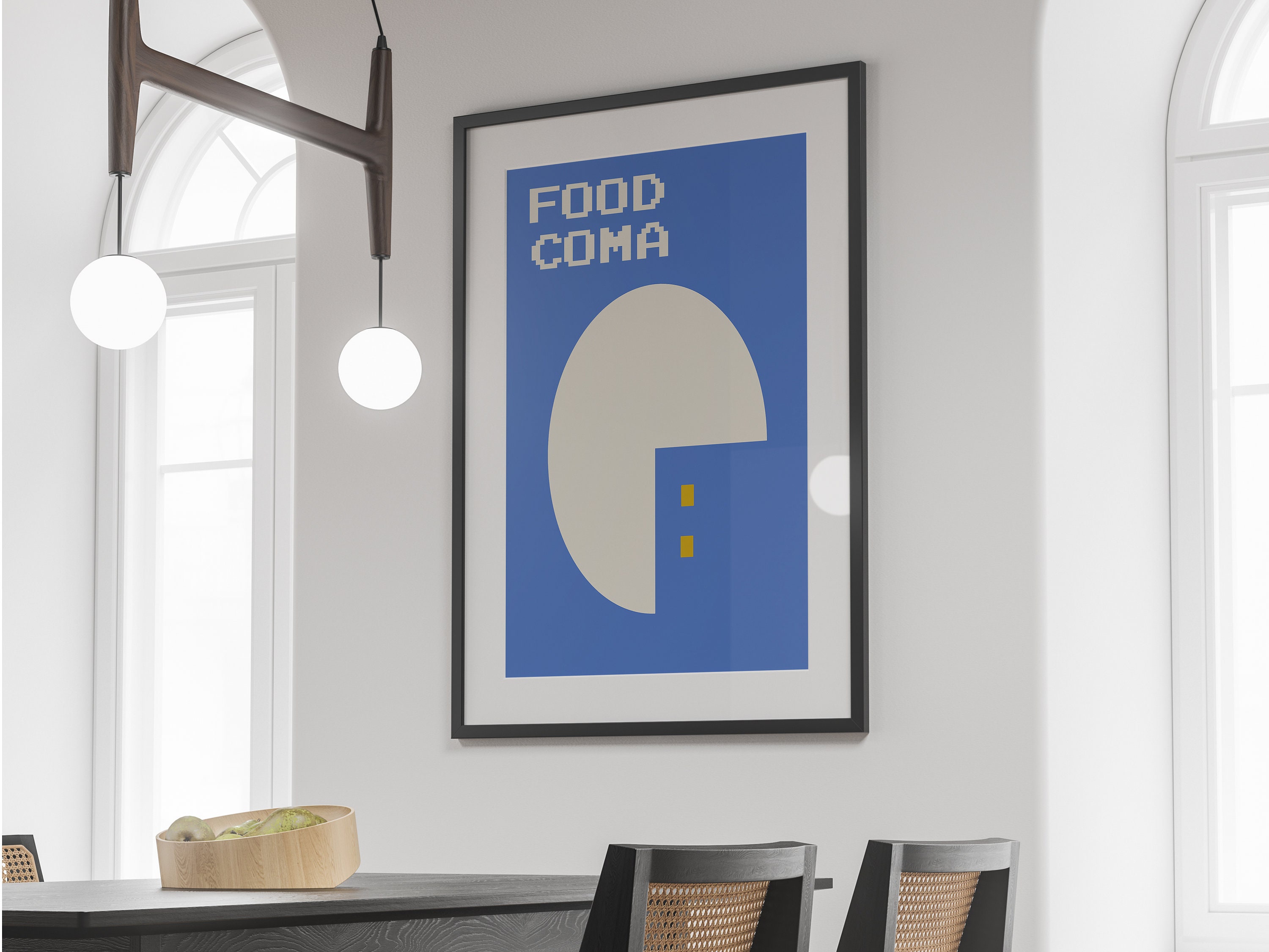 Food Coma Vintage Pop Art, Digital Downloadable Prints for Home Decor ...