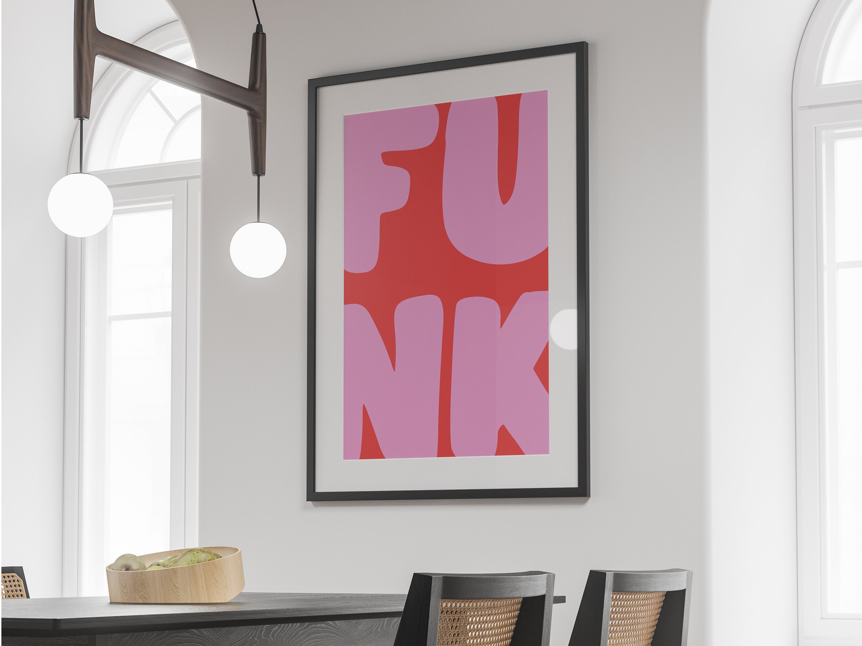 Funk Minimalist Wall Poster Digital Downloadable Prints for - Etsy