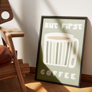 Coffee Print Retro Drink Poster Pop Art Kitchen Retro - Etsy