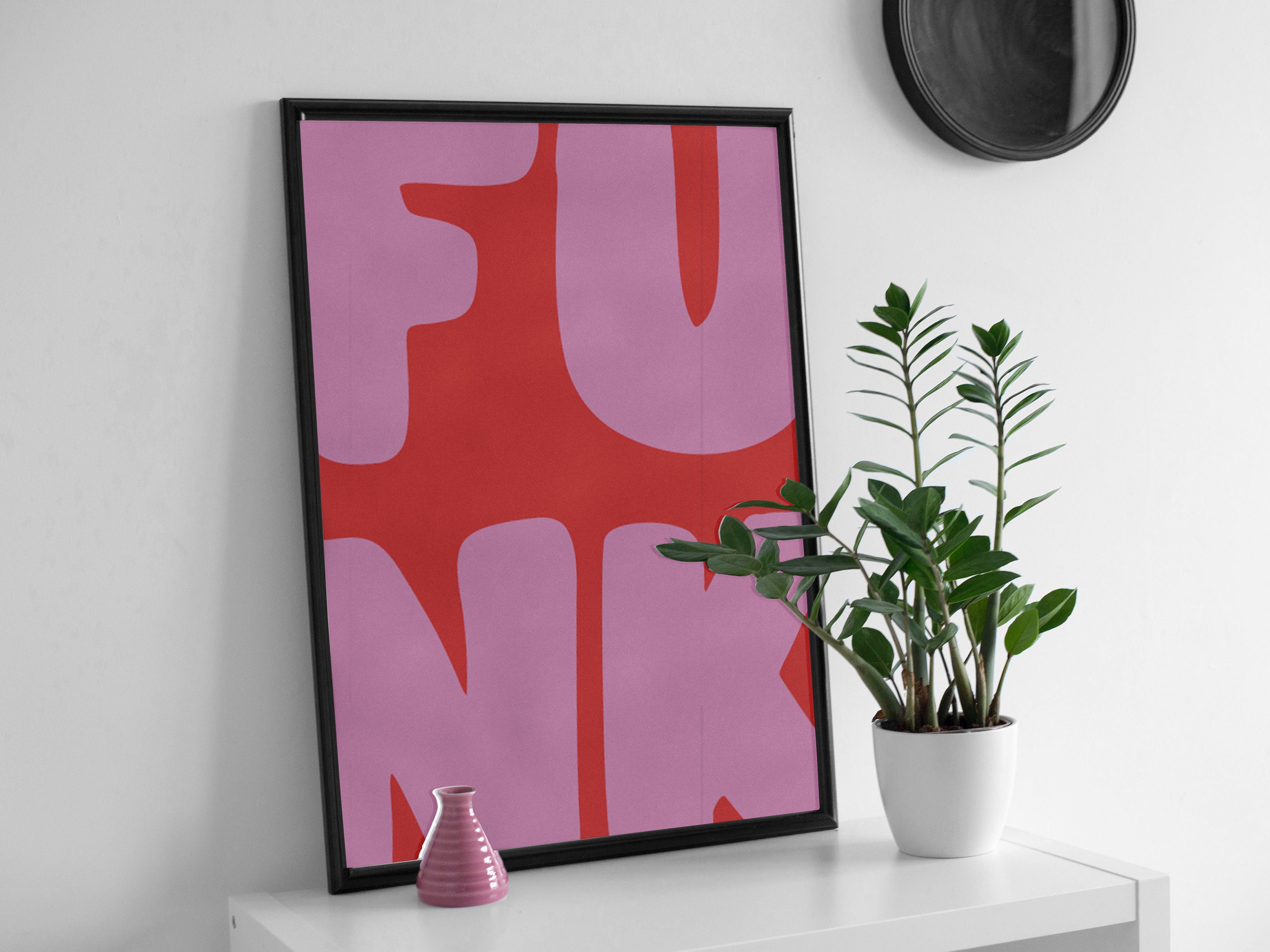 Funk Minimalist Wall Poster, Digital Downloadable Prints for Home Decor ...