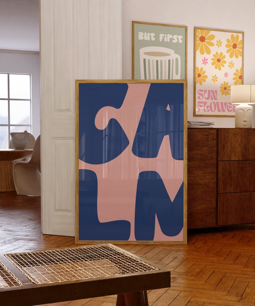 Calm Minimalist Wall Poster, Digital Downloadable Prints for Home Decor ...