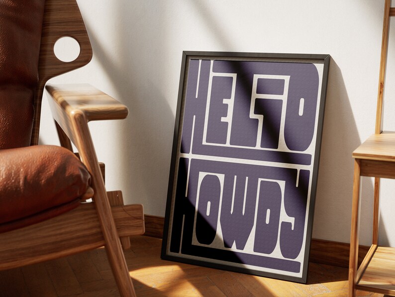 Blue Indigo Hello Howdy Instant Digital Download, Homie Western ...