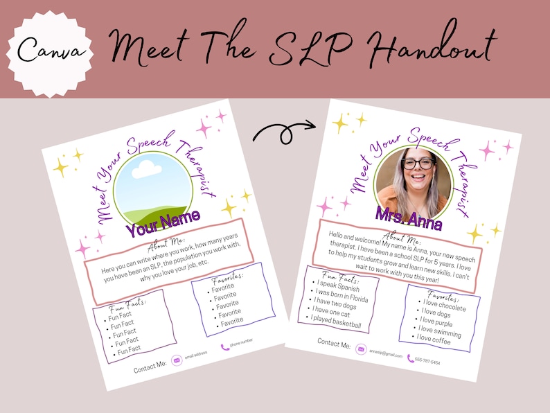 Meet the Speech Therapist, Meet the SLP, Meet the Speech-language ...