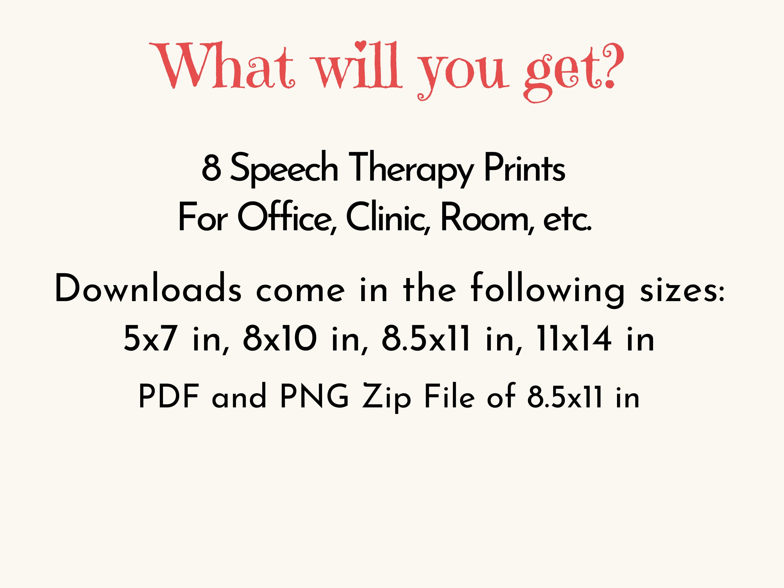 8 Speech Therapy Poster Bundle, Speech Therapy Room Decor, Speech ...