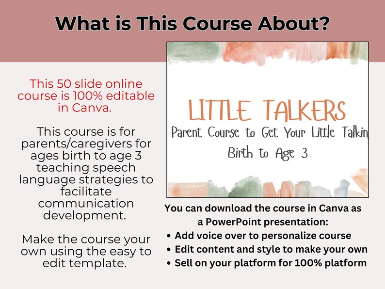 PLR Online Course Speech Therapy, Instagram Post Story Templates, SLP ...