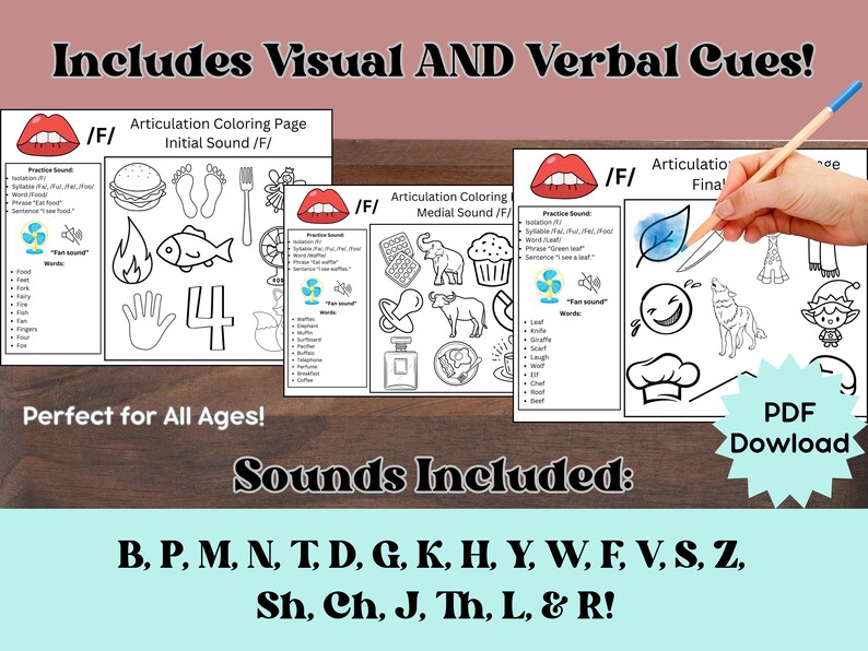 96 Articulation Speech Therapy Activity Bundle, Visual Cue Cards, Seek ...