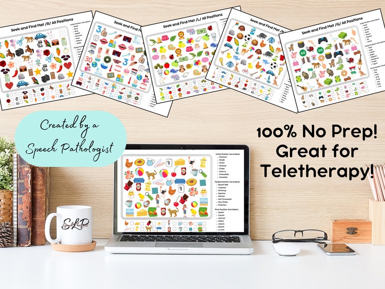 Articulation Therapy Picture Search Printable, Speech Therapy Activity ...