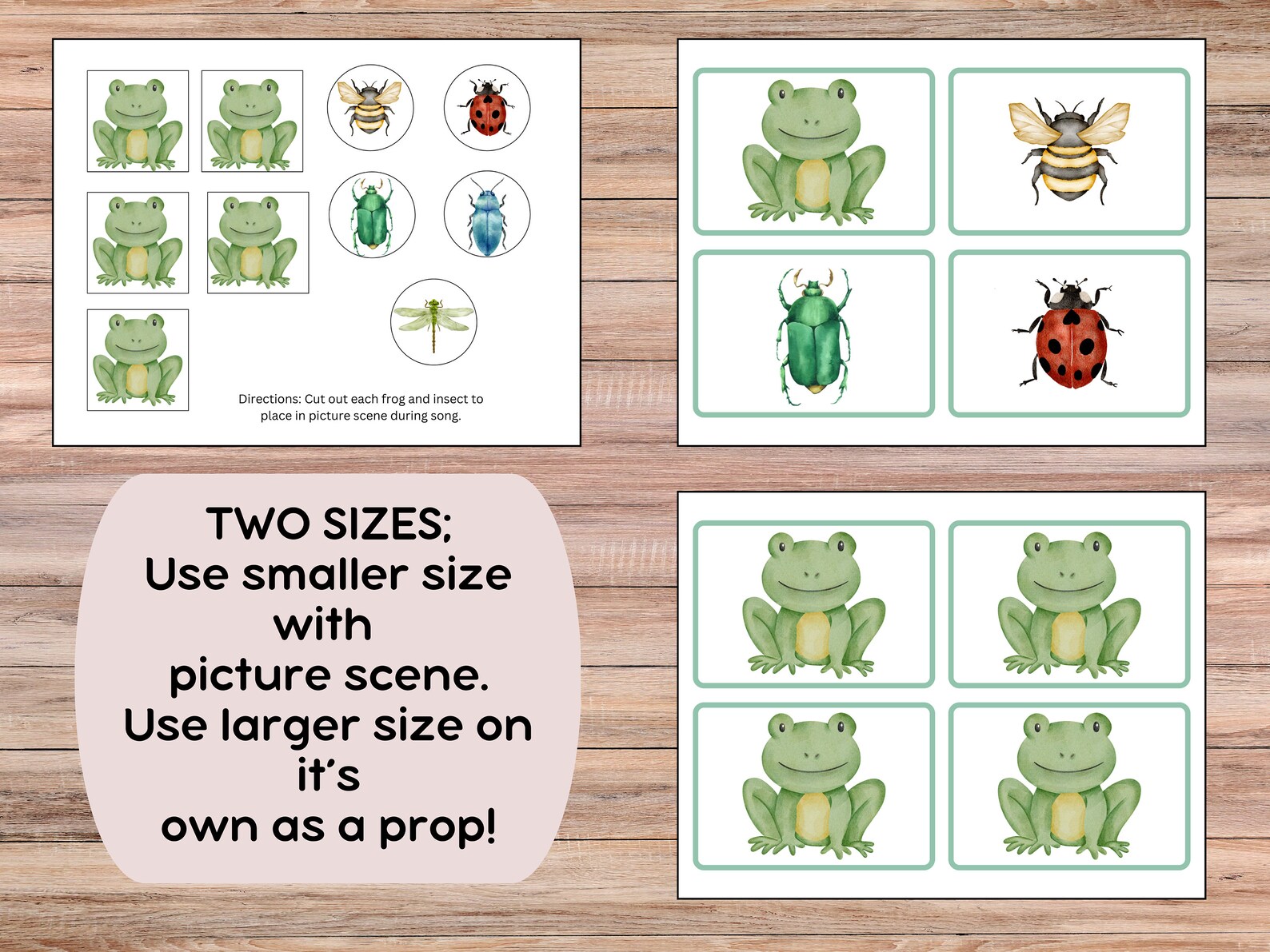 Five Little Speckled Frogs Sing Along Prop, PDF Printable, Speech ...