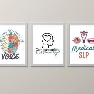 8 Speech Therapy Poster Bundle, Speech Therapy Room Decor, Speech ...