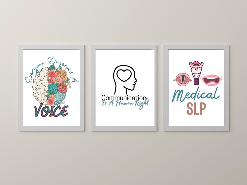 8 Speech Therapy Poster Bundle, Speech Therapy Room Decor, Speech ...