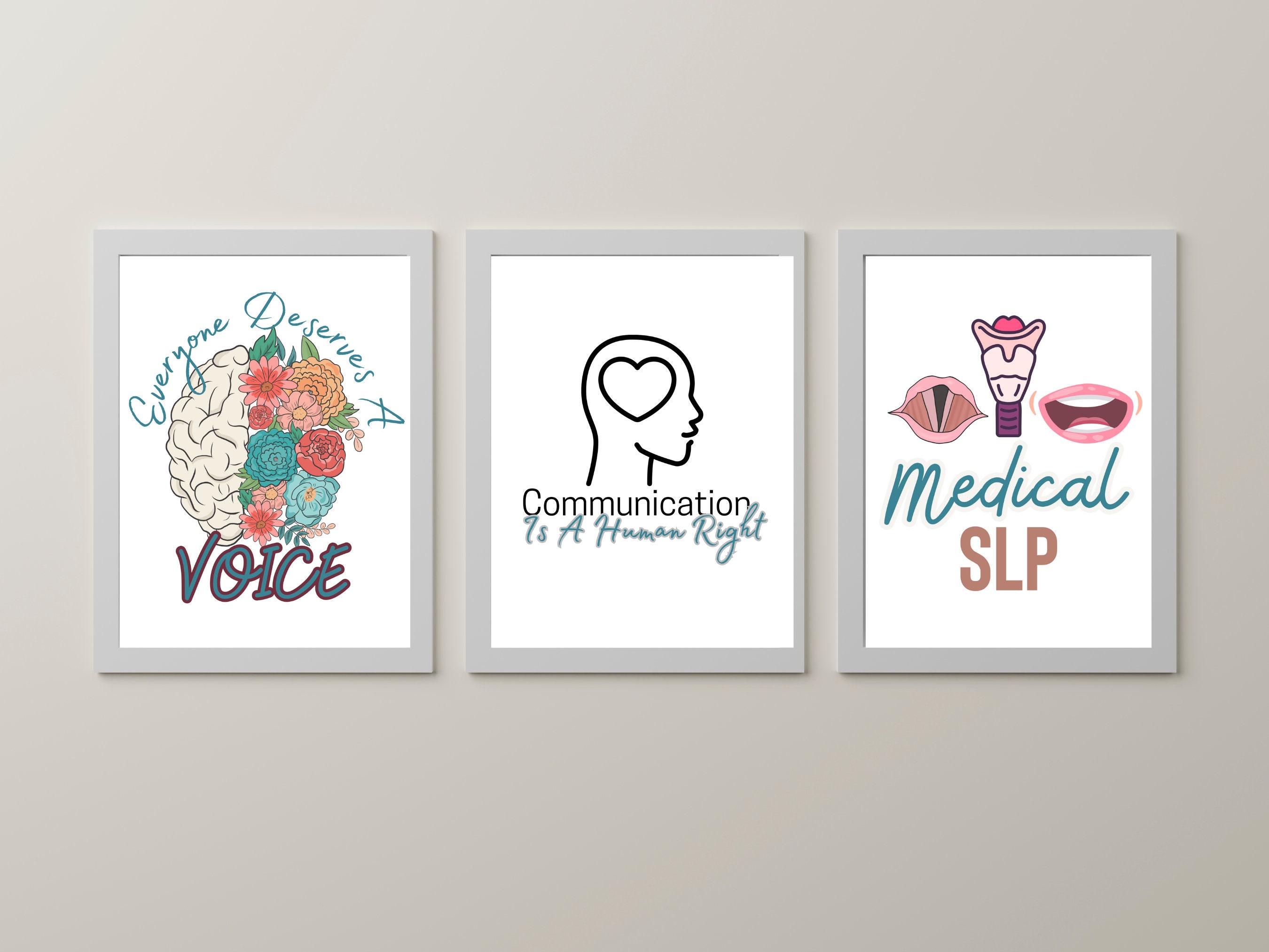 8 Speech Therapy Poster Bundle, Speech Therapy Room Decor, Speech ...