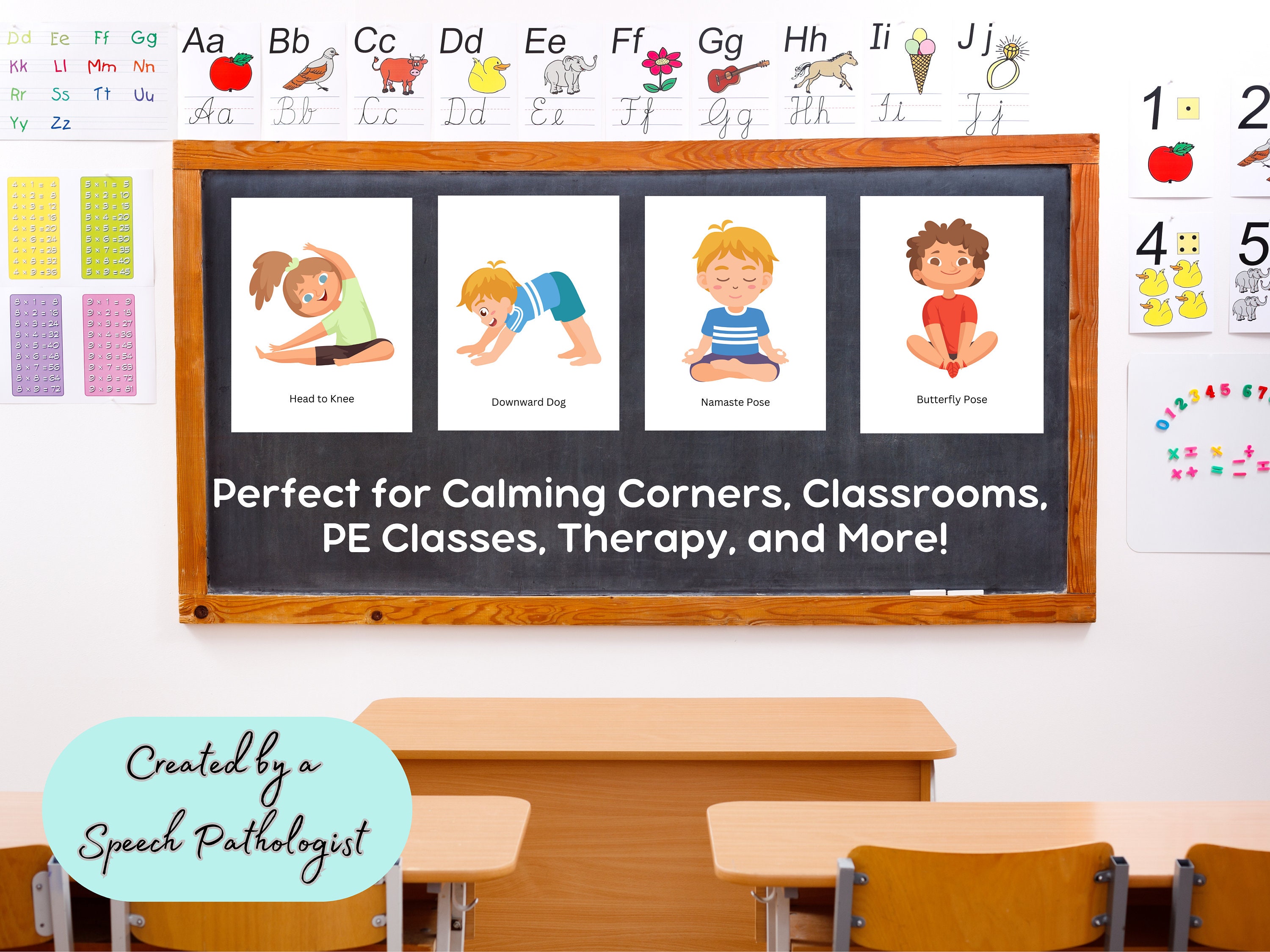 Kids Yoga Cards, Yoga Flashcards, Calming Corner, Kids Movement, Yoga ...