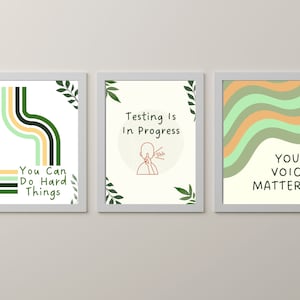 15 Speech Language Therapy Room Decor Greenery, SLP Posters, Speech ...