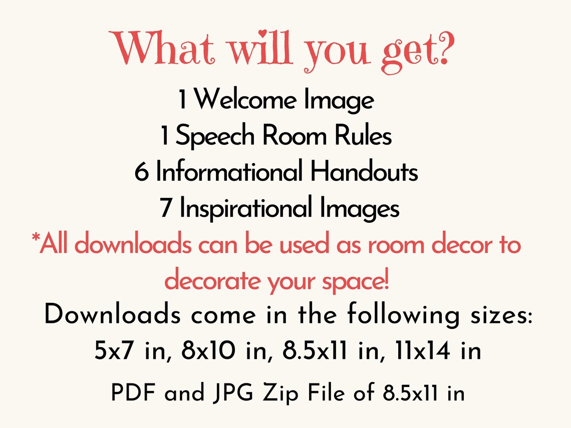 15 Speech Language Therapy Room Decor Greenery - Etsy