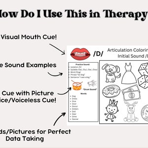 60 Articulation Coloring Pages, Speech Therapy Materials, Speech Sounds ...