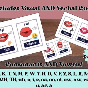 96 Articulation Speech Therapy Activity Bundle, Visual Cue Cards, Seek ...