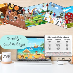 12 Sound Loaded Articulation Picture Pages, SLP Materials, Speech ...