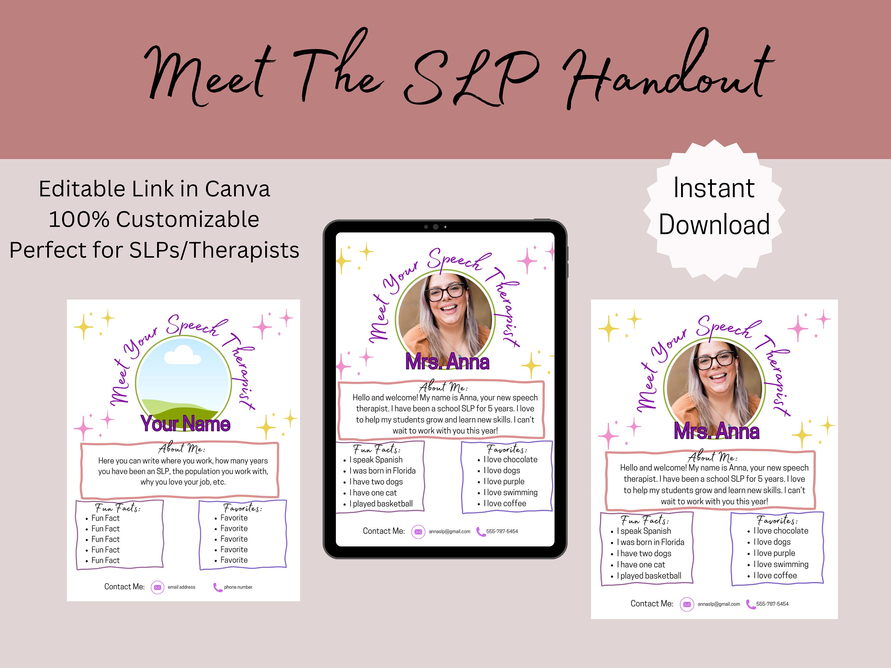 Meet the Speech Therapist, Meet the SLP, Meet the Speech-language ...