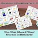 WH Question Cards Printables, Multiple Choice, Speech Therapy, ABA ...