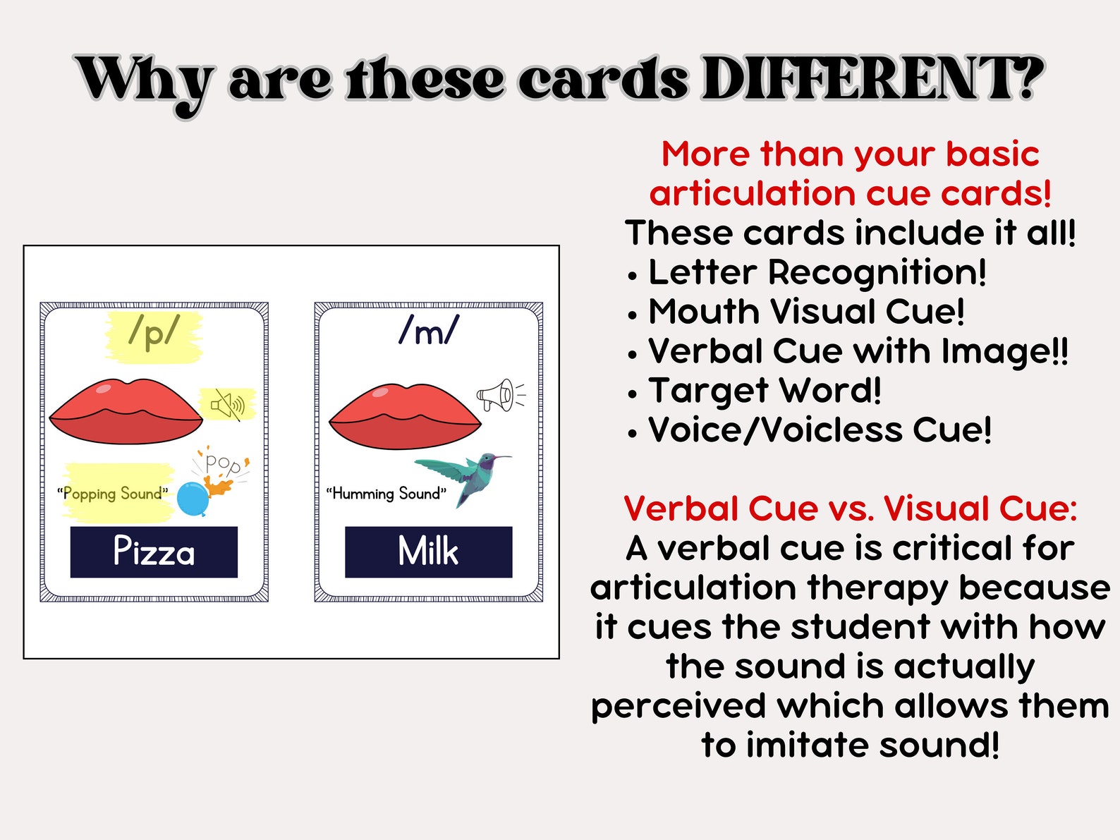 37 Articulation Cue Cards, Speech Sound Flashcards, Speech Therapy ...