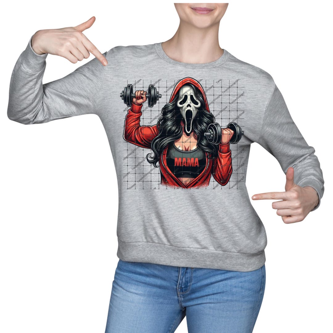 Ghostface Mom Working Out, Matching Mini Ghostface Sleeve Images ...