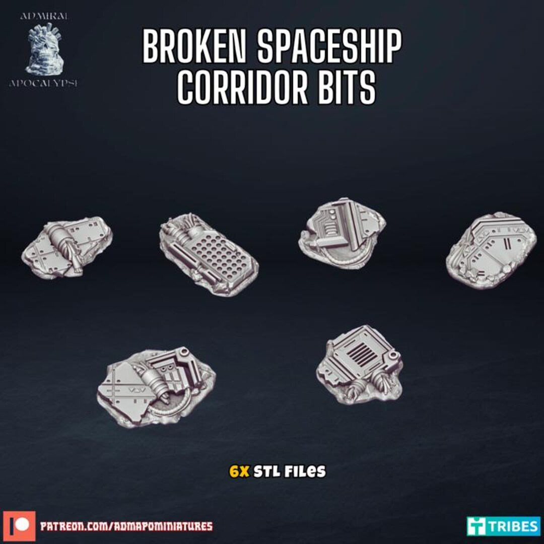 Admiral Apocalypse 28mm Broken Spaceship Corridors Panels - Etsy