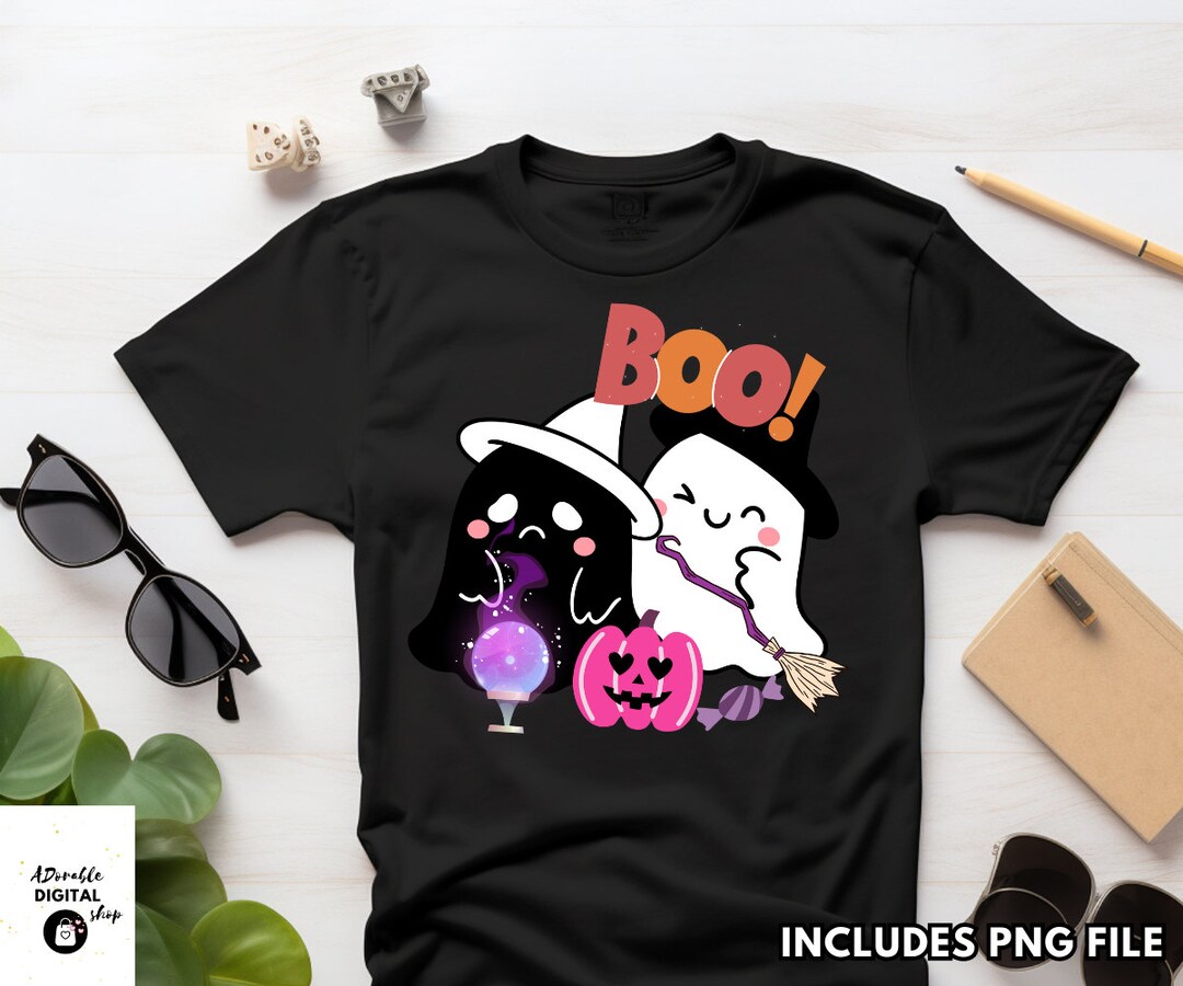 Cute Couple Ghost PNG Digital Download Halloween - Etsy