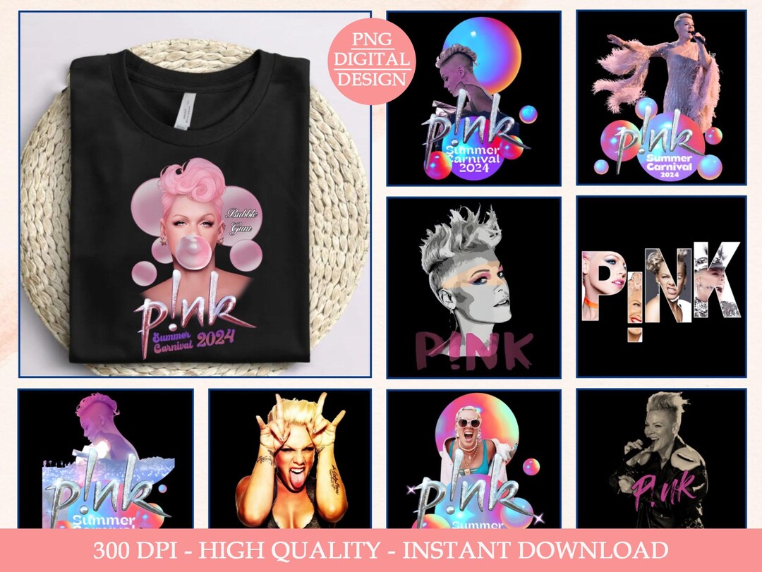 Pink Singer Png Bundle, Pnk Be Strong Png, Summer Carnival 2024 Png ...