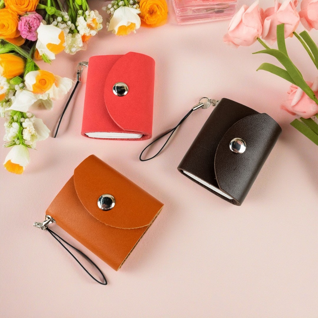 Diy Leather Photo Album Keychain, Personalized Mini Photo Album ...