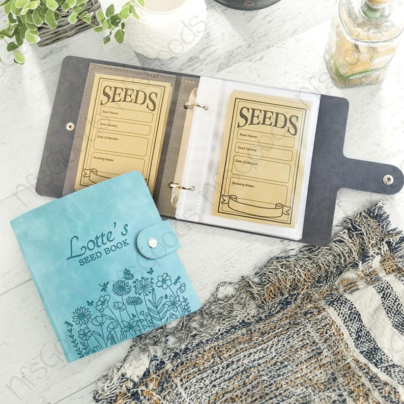 Custom Seed Storage Organizer Binder Set, Personalized Garden Seed ...