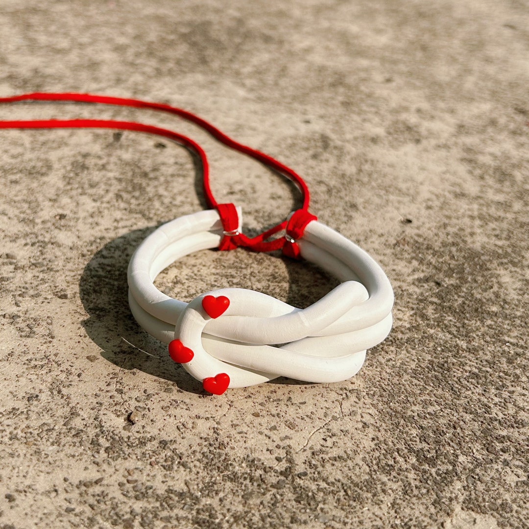 Valentine Bracelet Heart Bracelet Valentine Gift Clay Bracelet Cute ...