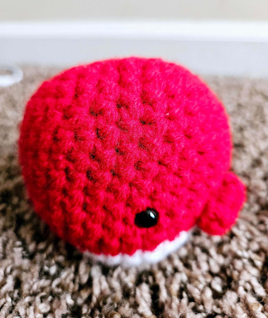 Crochet Red Amigurumi Whale, Stuffed Animal Plushie, Red Plush Whale - Etsy