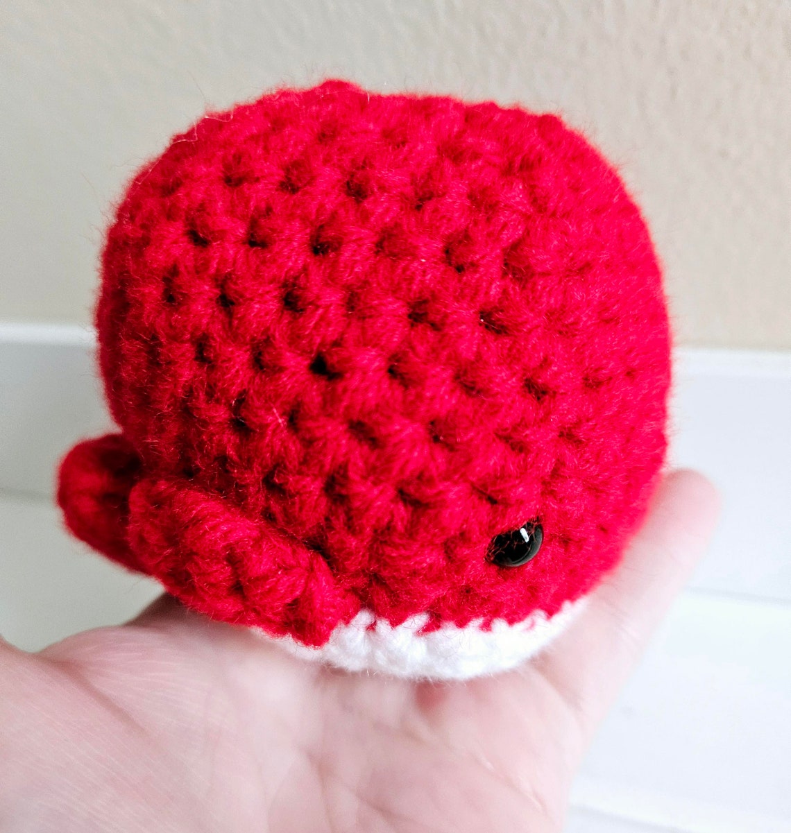 Crochet Red Amigurumi Whale, Stuffed Animal Plushie, Red Plush Whale - Etsy