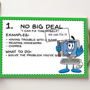How Big is My Problem, Zones of Regulation Cards, Printable Resource ...