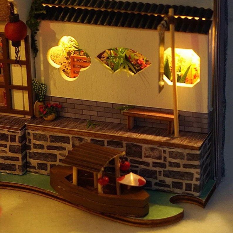 Japanese River Book Nook DIY Kit for Housewarming Gift 3D Model ...