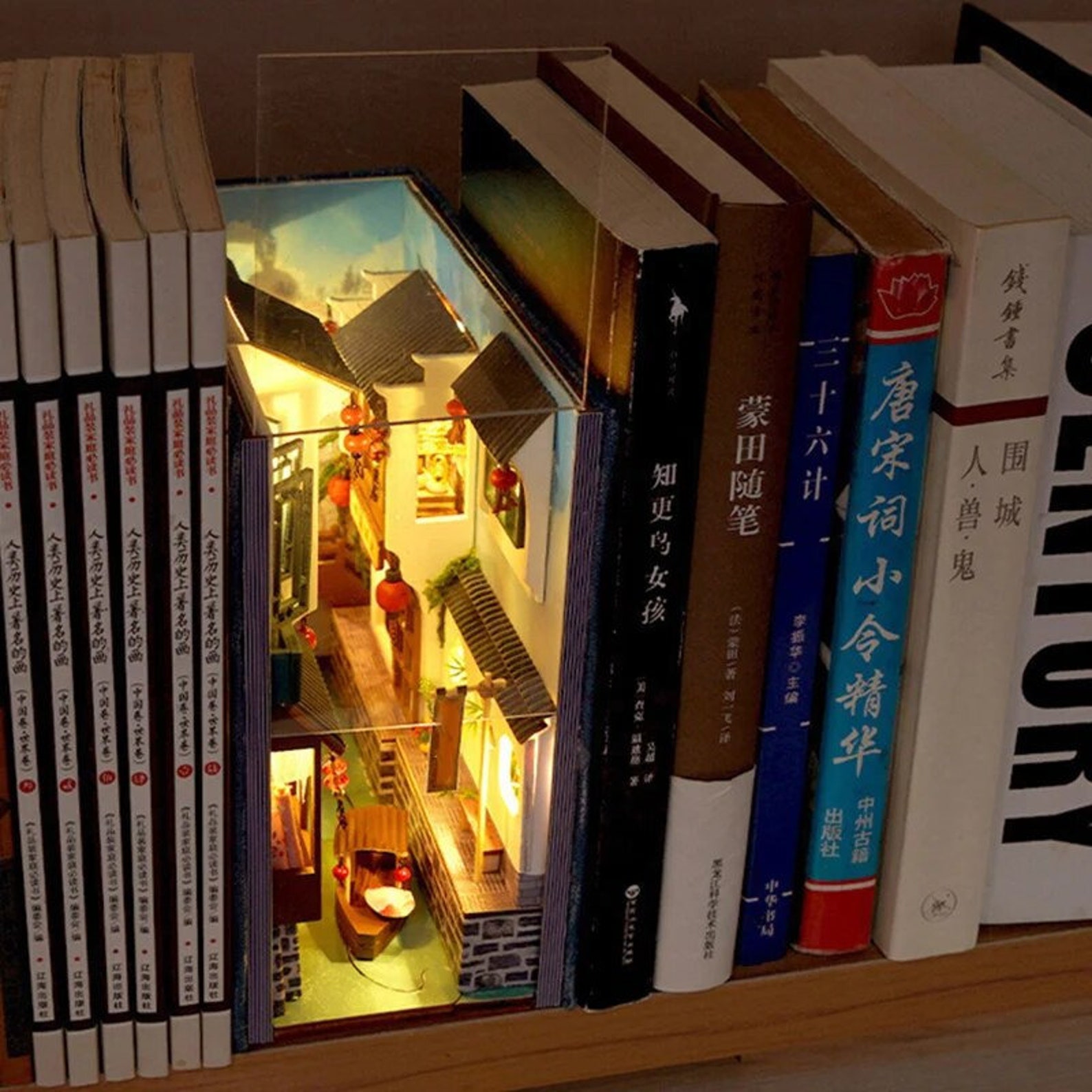 Japanese River Book Nook DIY Kit for Housewarming Gift 3D Model ...