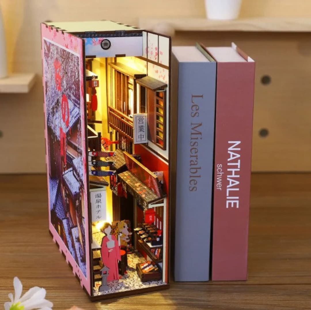 Japanese Shop Book Nook DIY Kit for Housewarming Gift 3D Model Building ...