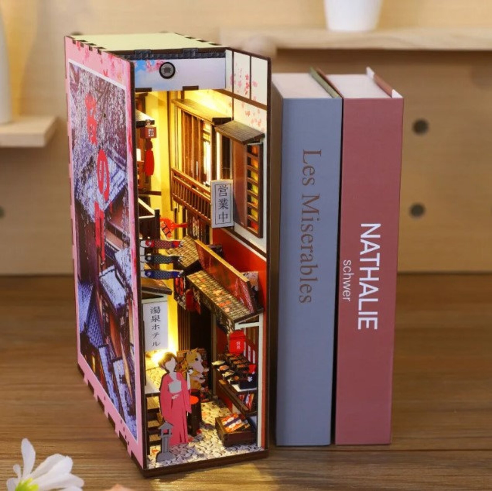 Japanese Shop Book Nook DIY Kit for Housewarming Gift 3D Model Building ...
