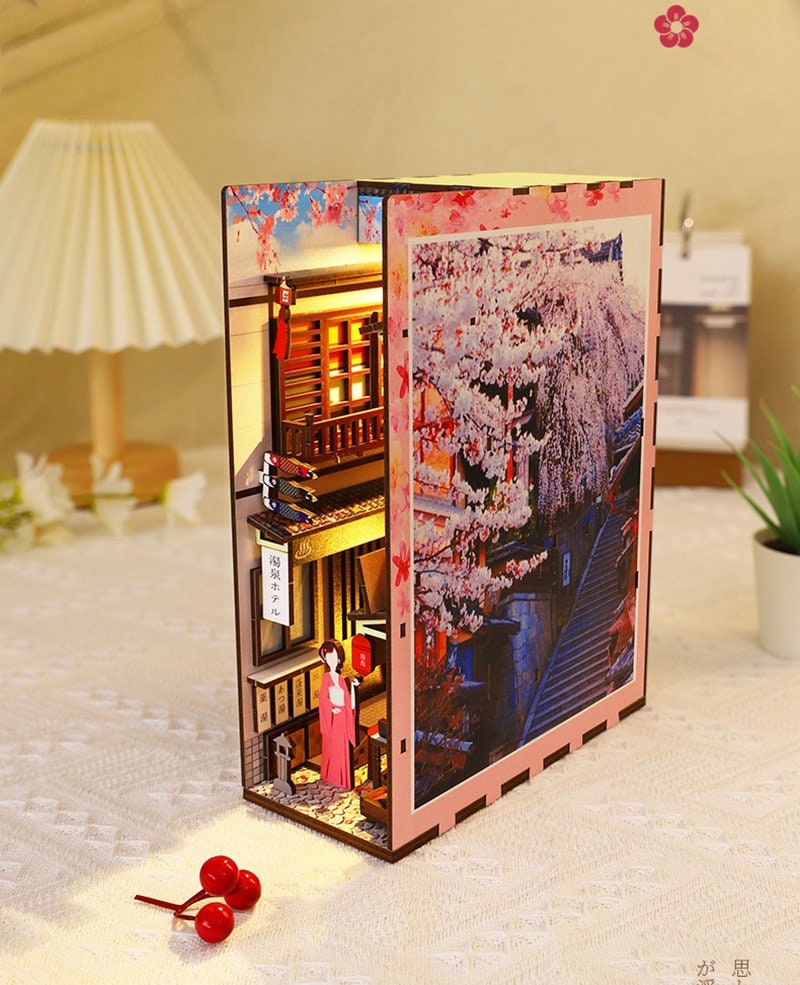 Japanese Shop Book Nook DIY Kit for Housewarming Gift 3D Model Building ...