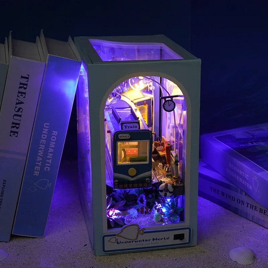 Underwater Book Nook DIY Kit for Housewarming Gift 3D Model Building ...
