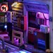 Cyberpunk Book Nook DIY Kit for Housewarming Gift 3D Model Building ...