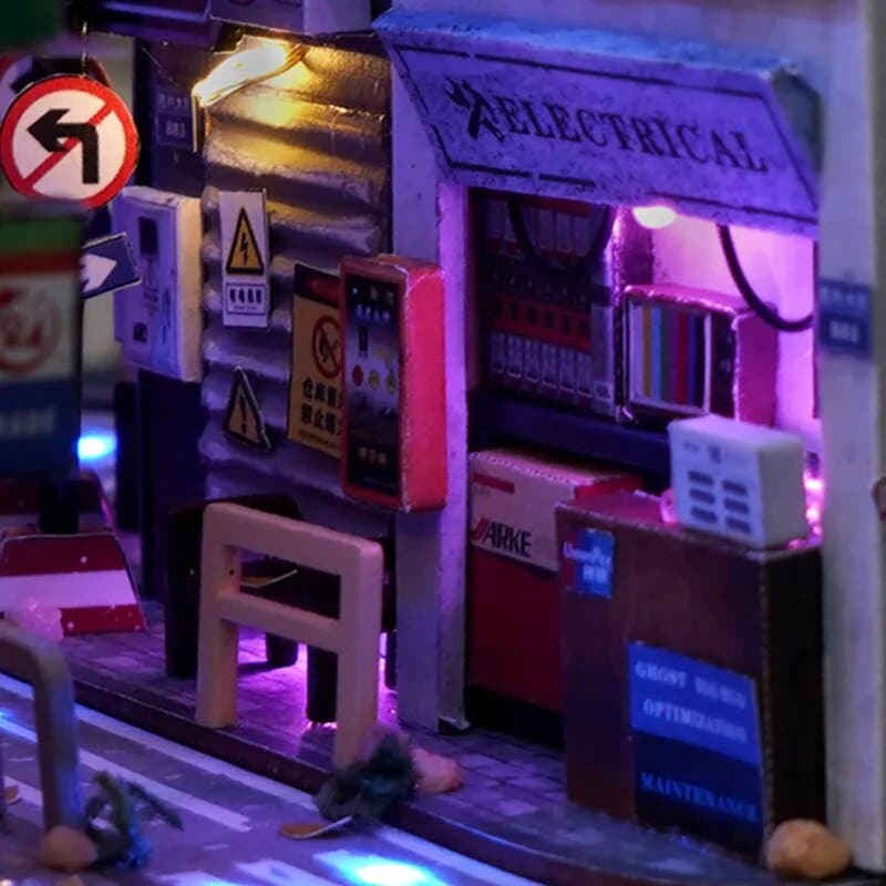 Cyberpunk Book Nook DIY Kit for Christmas Gift 3D Model - Etsy UK