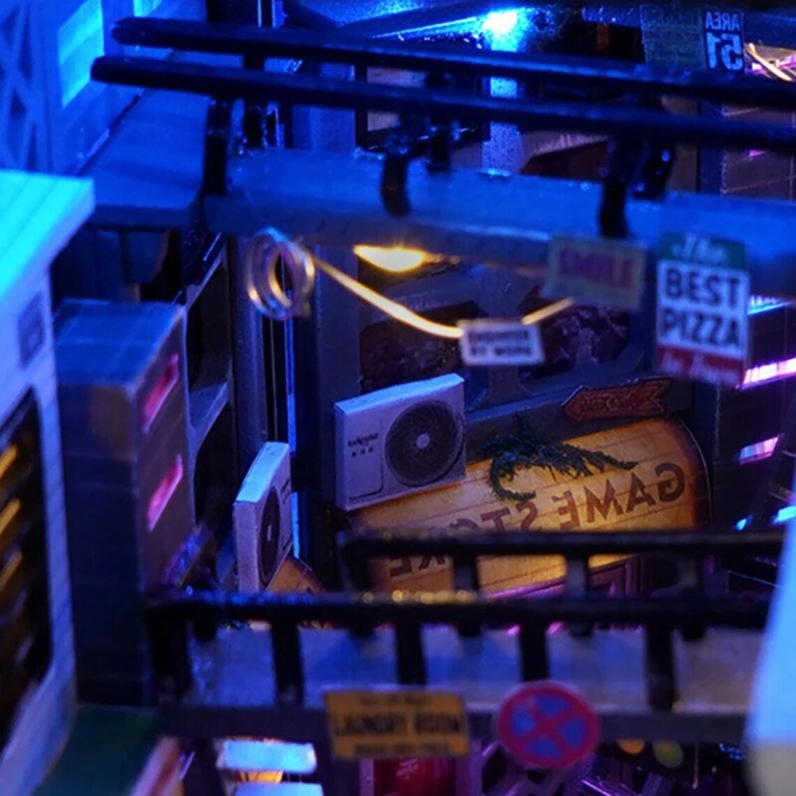 Cyberpunk Book Nook DIY Kit for Christmas Gift 3D Model - Etsy UK