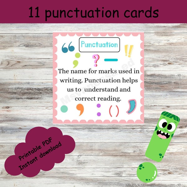 Punctuation Art - Etsy